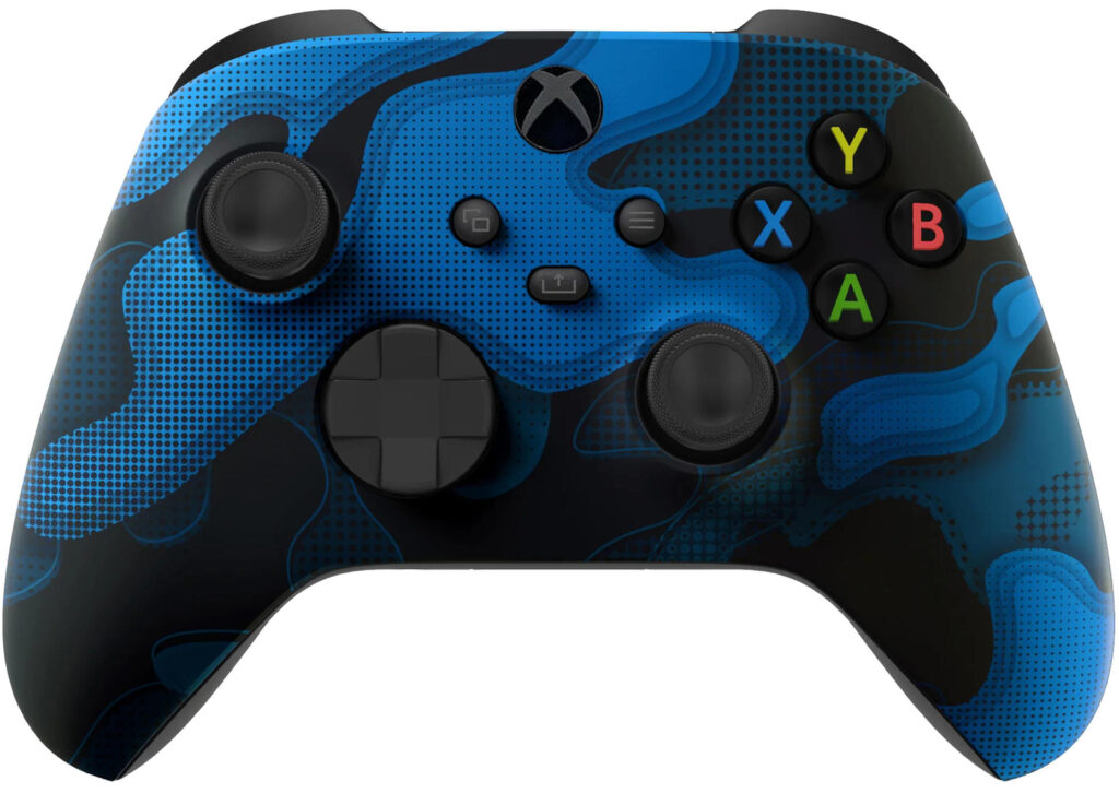 Blue Camo Silent Modz Smart Click Triggers Modded Controller for Xbox ...