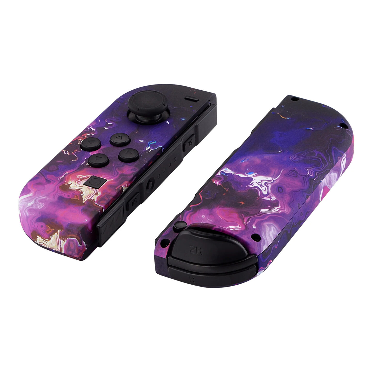 Soft Touch Surreal Lava Front + Back Shells for Nintendo Switch Joycon ...