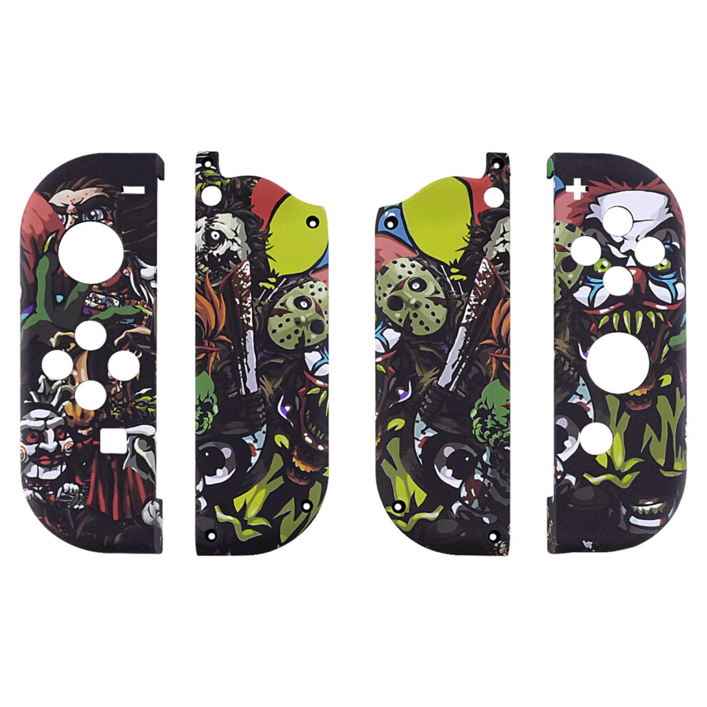 Soft Touch Scary Party Front + Back Shells for Nintendo Switch Joycon ...