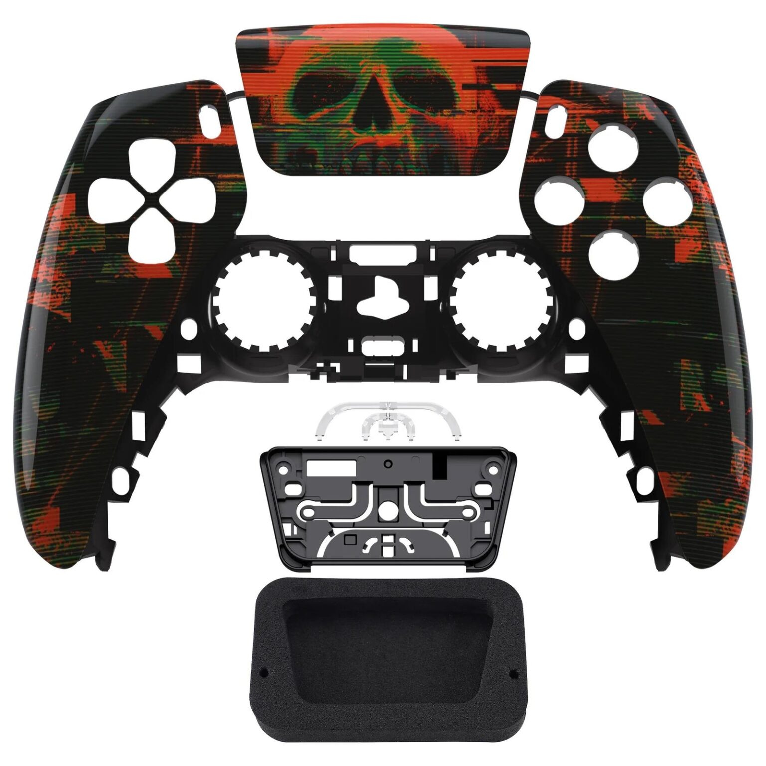 Glossy Screaming Skull Faceplate Shell Case for PlayStation 5 for PS5 ...