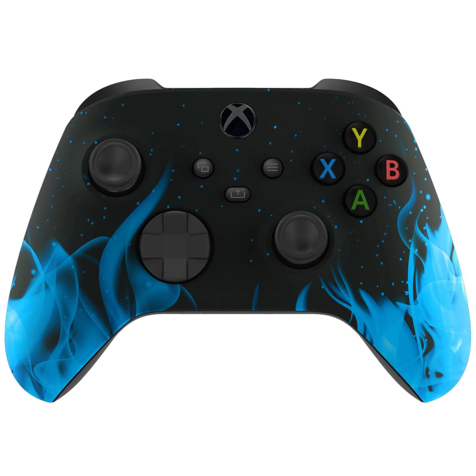 Blue Flames Silent Modz Smart Click Triggers Modded Controller for Xbox ...