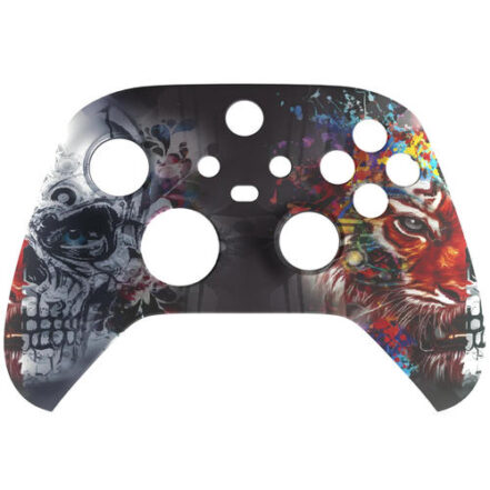 Tiger Skull Dark Soft Touch Faceplate Shell Case For Xbox Series X/S ...
